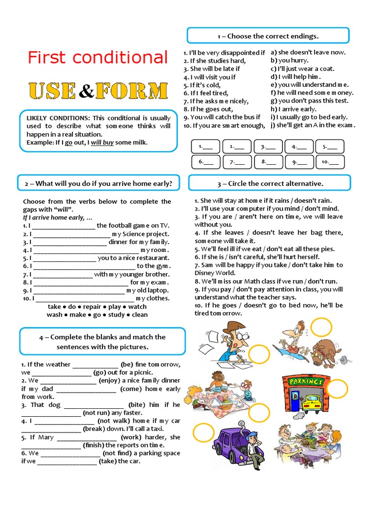 First Conditional Grammar Drills Grammar Guides Information Gap Acti ...