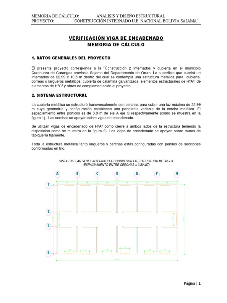 Viga de Encadenado Sajama | PDF | Concreto reforzado | Hormigón