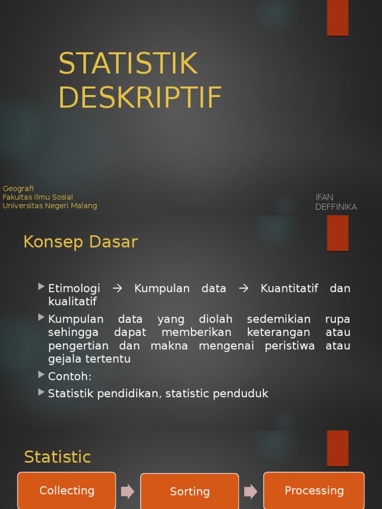 Konsep Dasar Statistik Deskriptif | PDF | Komputer