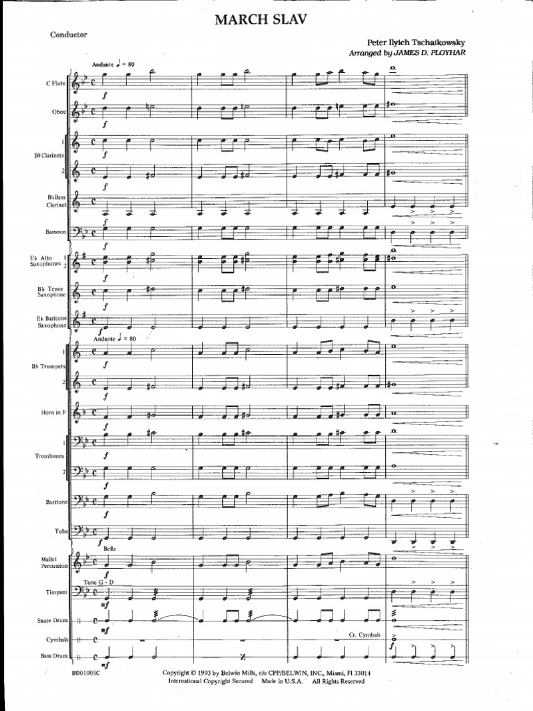 March - Slav - Ployhar Arr Fácil PDF | PDF