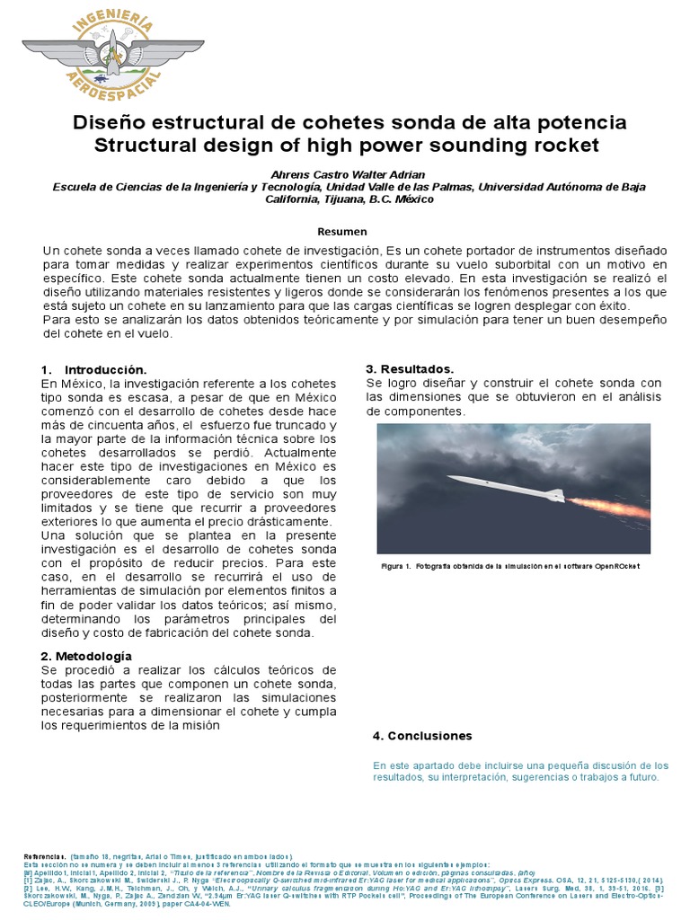 Poster Sounding Rocket | Descargar gratis PDF | Cohete | Simulación