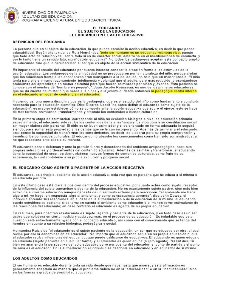 El Educando 1 | PDF | Adultos | Aprendizaje