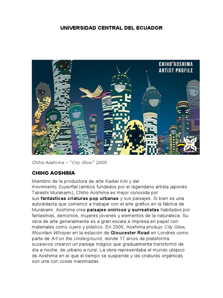 Arte Fantástico de Chiho Aoshima | PDF