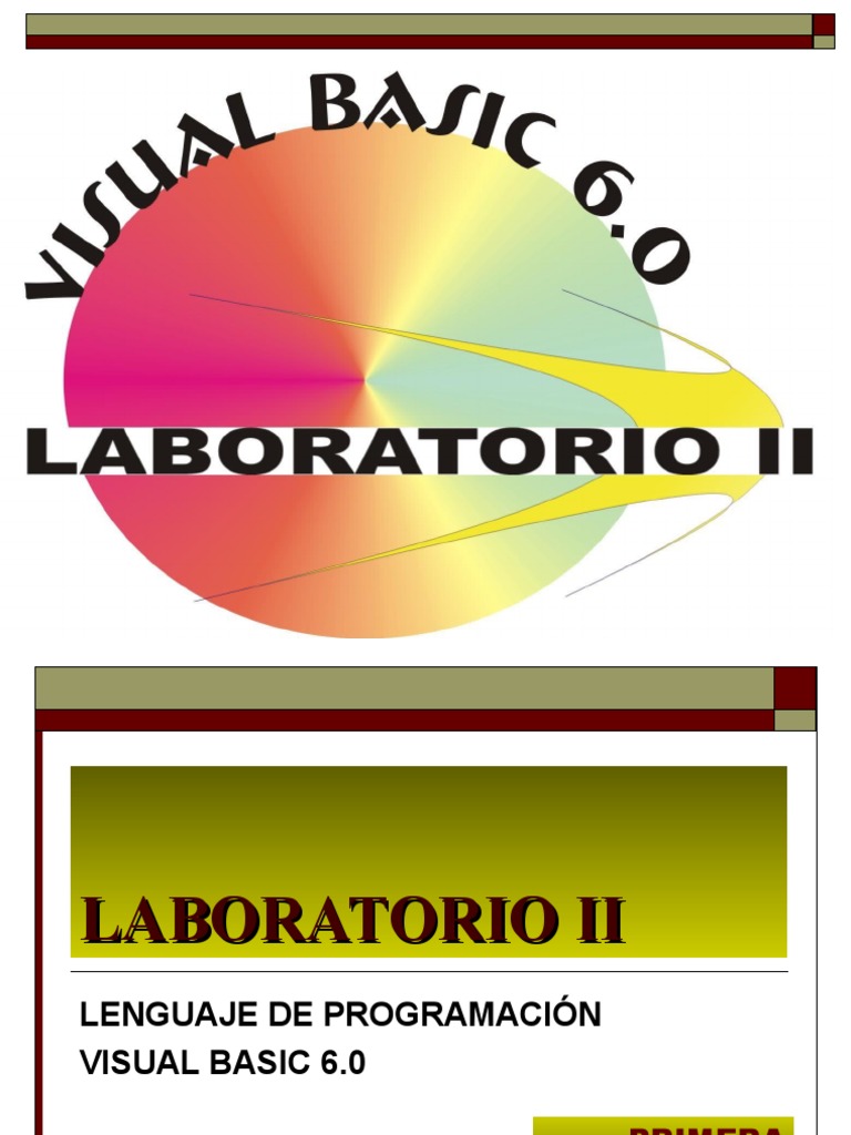 Curso de Visual Basic 6.0 | PDF | Lenguaje de programación | Programa de computadora