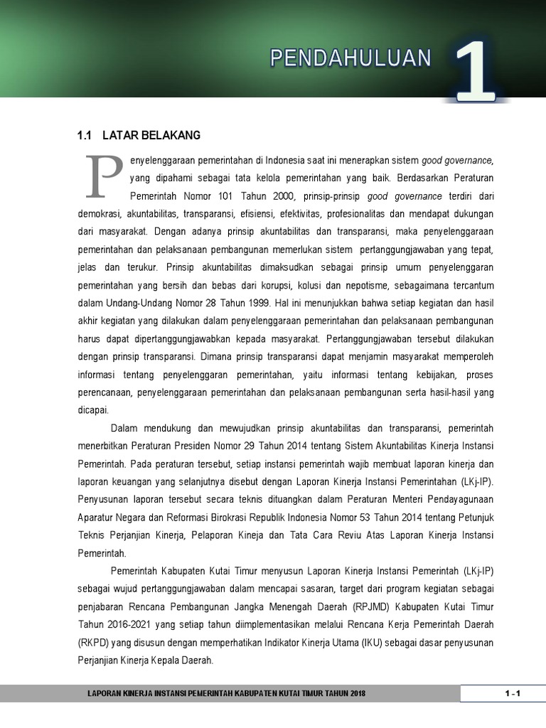 BAB 1 LKJ IP KUTIM 2018 PDF | PDF