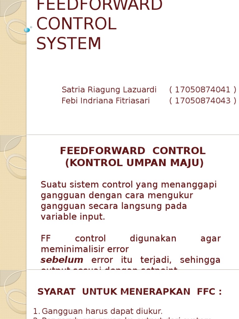 Mengoptimalkan Sistem Kontrol dengan Feedforward | PDF