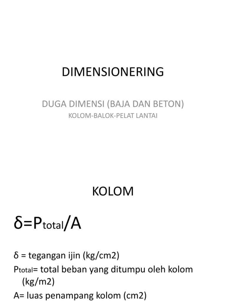 Dimensionering | PDF