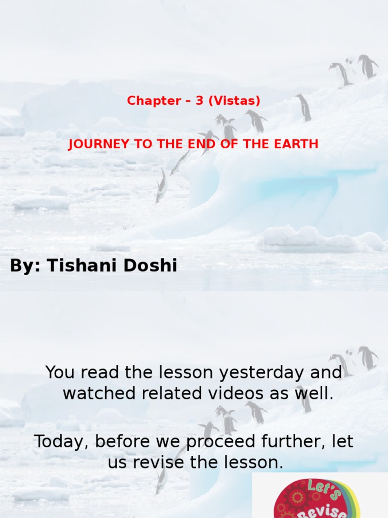Journey To The End of The Earth - Day 2 | PDF | Antarctica | Atmosphere ...