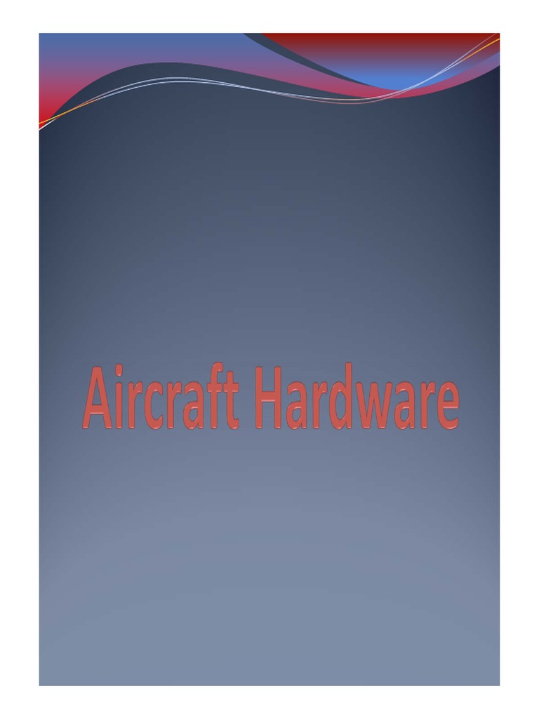 Aircraft Hardware New PDF | PDF | Nut (Hardware) | Screw