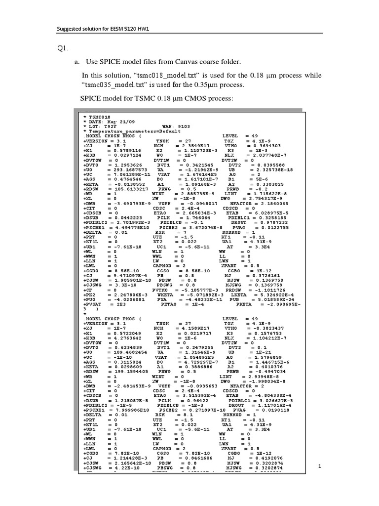 EESM5120 S20 hw1 Soln PDF | PDF | Electronic Circuits | Electromagnetism