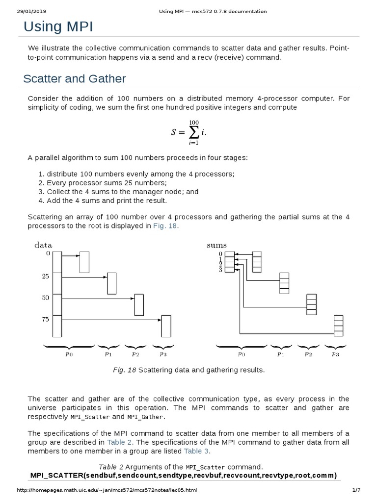 MPI Exercises PDF | PDF | Message Passing Interface | Computer Programming MPI Exercises PDF | PDF | Message Passing Interface | Computer Programming
