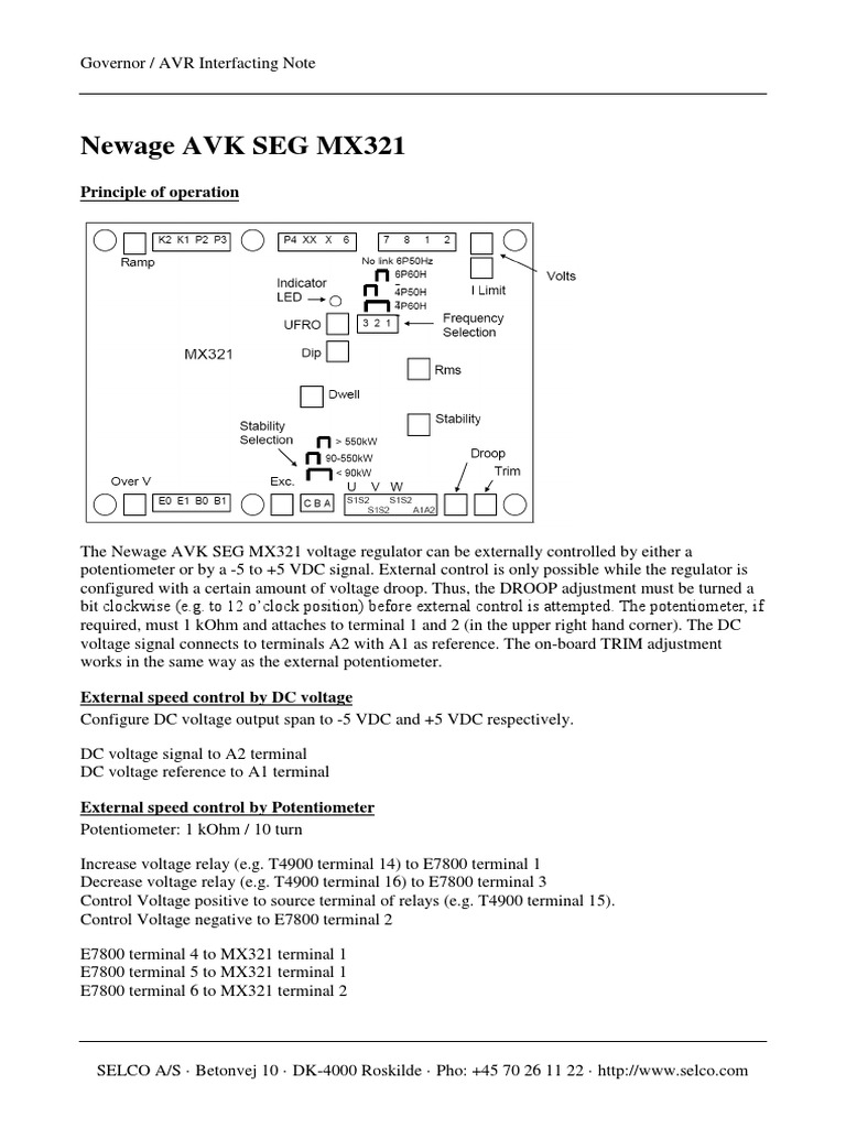 MX321 Wiring - Selco Interface PDF | PDF