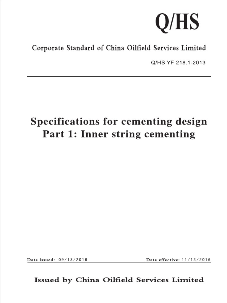 Part 1 Inner String Cementing | PDF