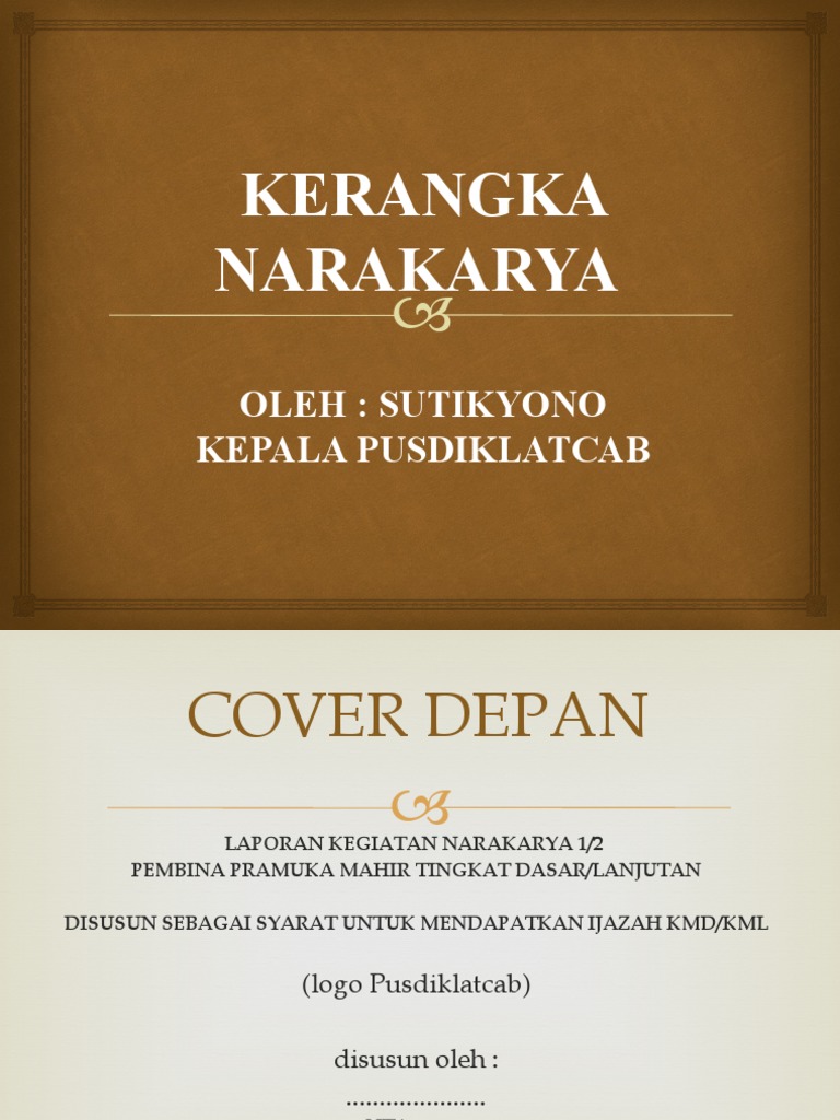 Kerangka Penyusunan Narakarya | PDF | Teknologi & Rekayasa