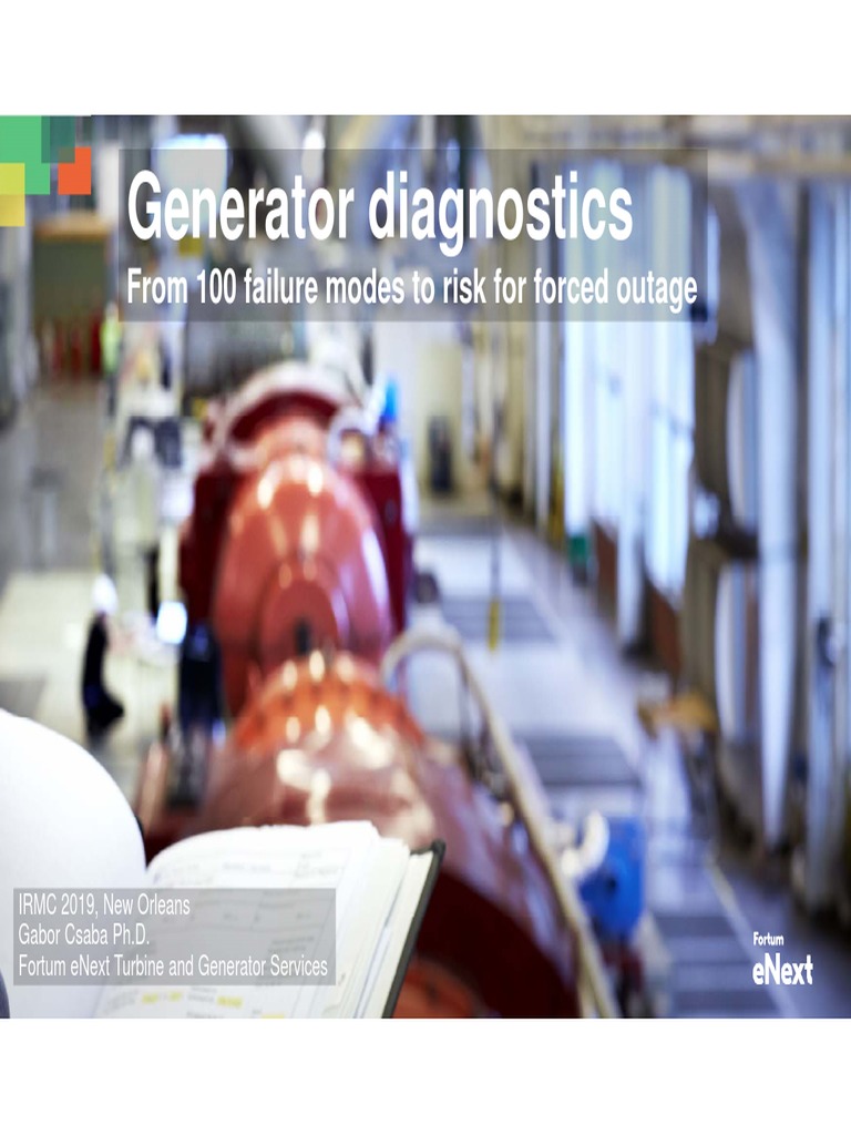 Generator Diagnostics Based On 100 Failure Modes Csaba IRMC 2019 ...