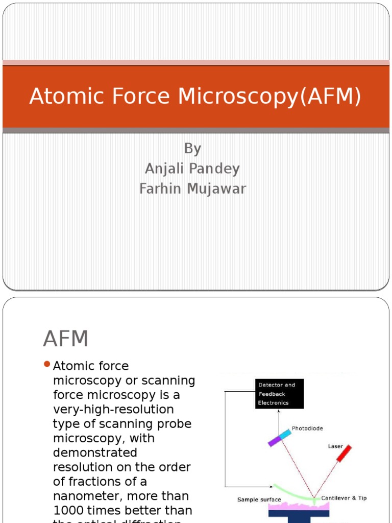 AFM | PDF | Atomic Force Microscopy | Molecular Physics