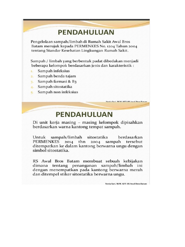 Pemusnahan Obat Kemo | PDF