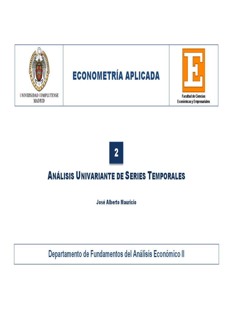 Econometria Aplicada PDF | PDF | Modelo autorregresivo | Logaritmo