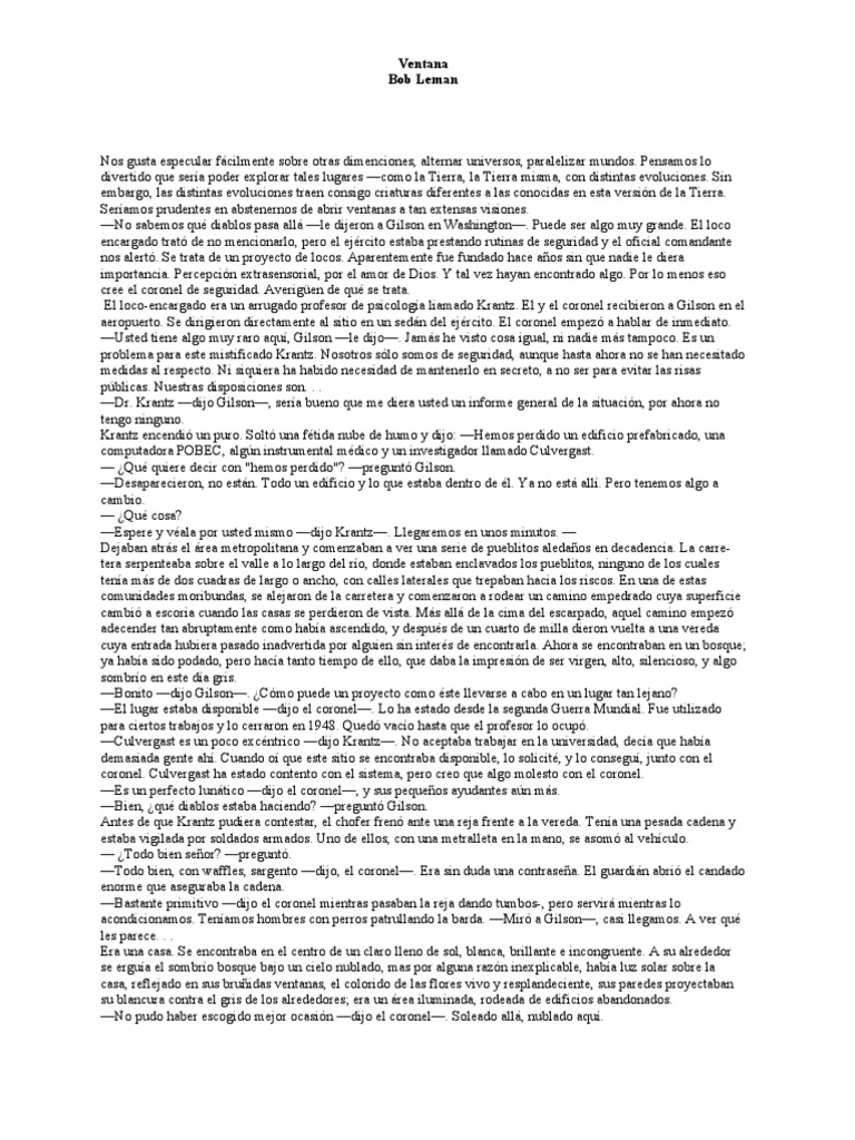 Ventana a Otras Dimensiones y Tiempos | PDF | Science | Dios