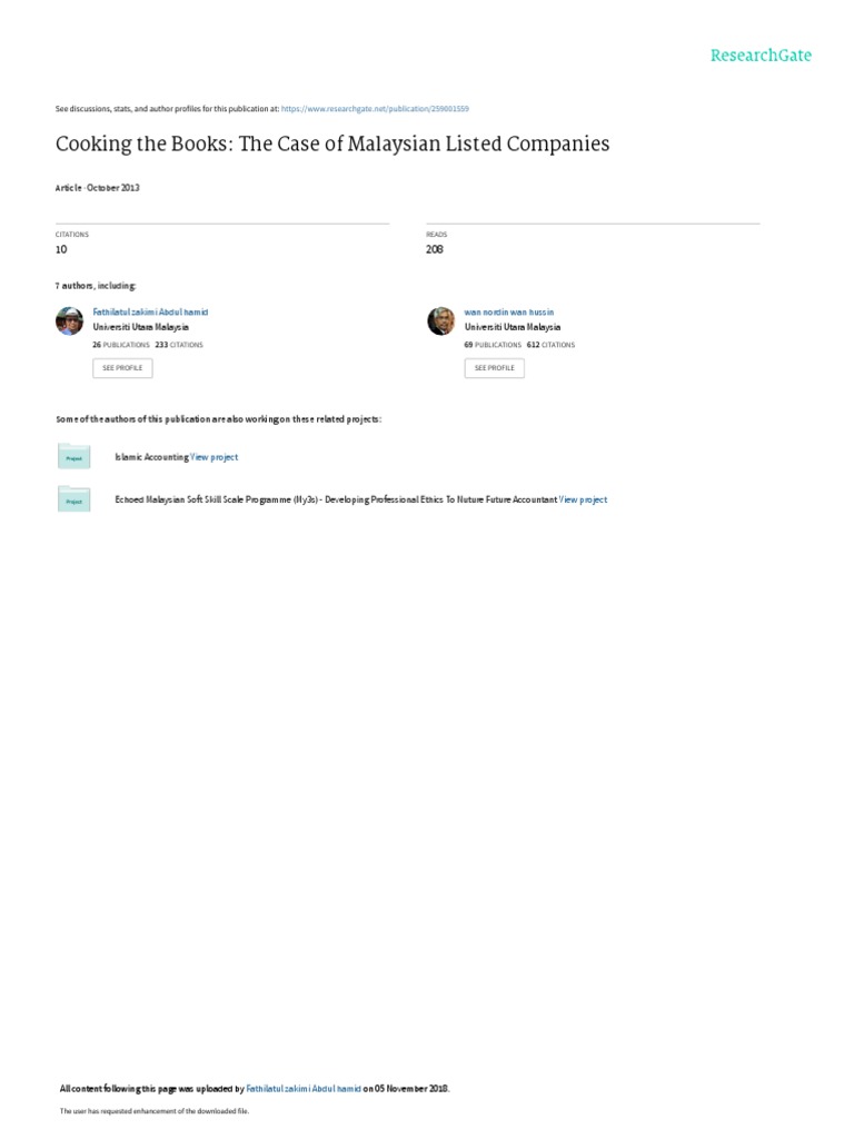 Cooking The Book | PDF | Financial Statement | Accounting