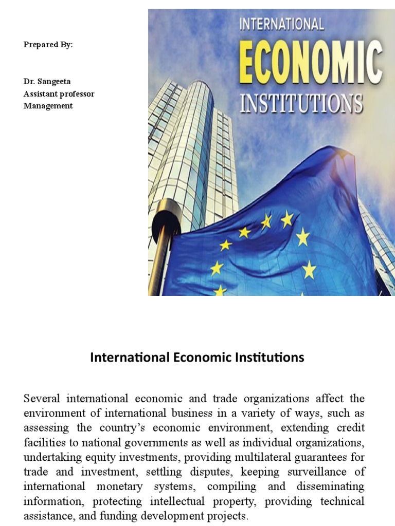 International Economic Institutions | PDF | Special Drawing Rights ...