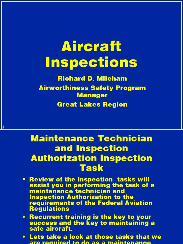 Aircraft Inspection Guide | PDF | Aircraft | Aerospace