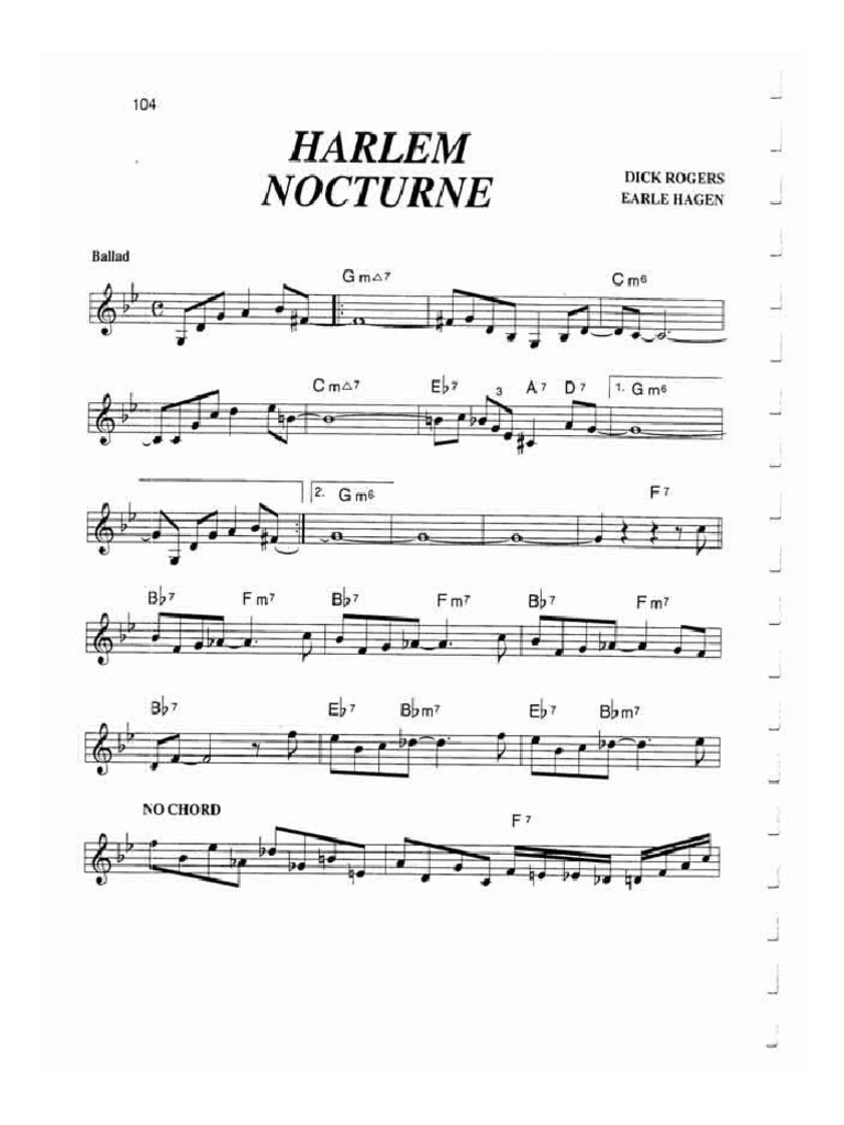 Harlem Nocturne pg1 | PDF