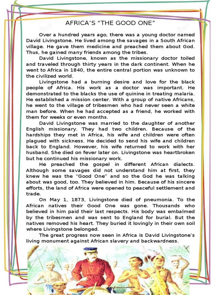 gr.6 Stories With Questions | PDF | David Livingstone | Rose