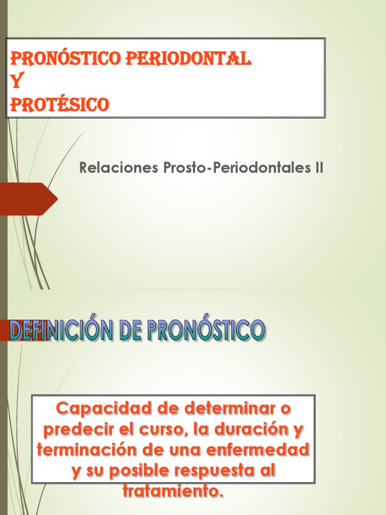 Prosto Perio Pronostico | PDF | Odontología | Periodoncia