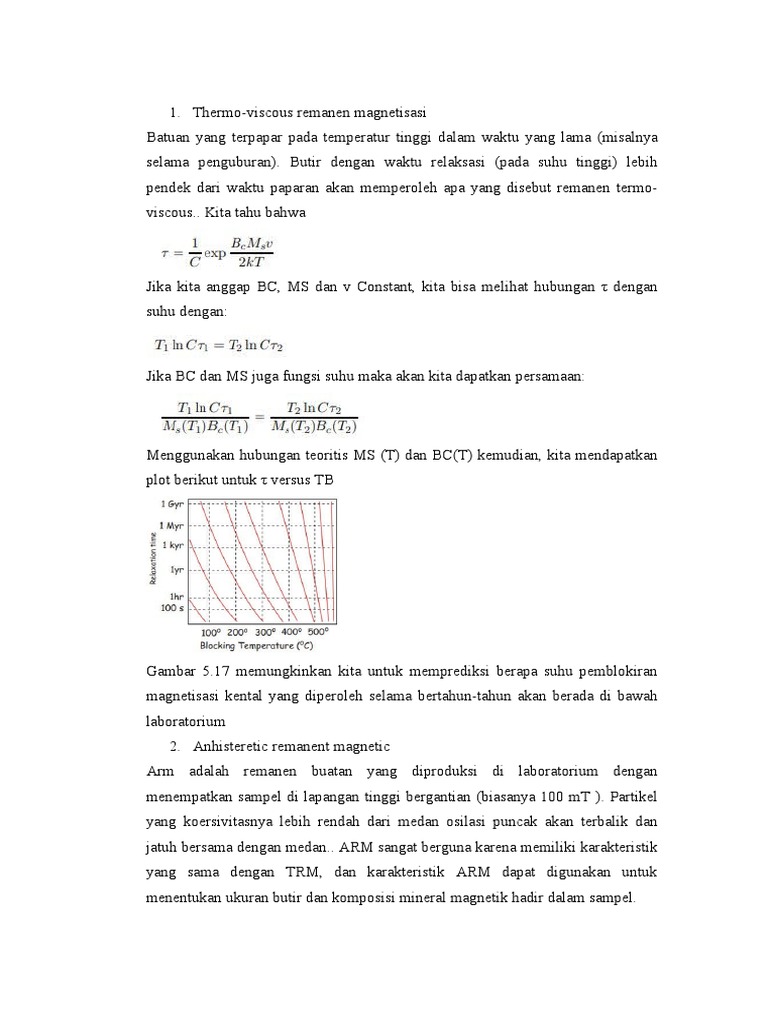 Magnetisasi Remanent: Jenis dan Prosesnya | PDF