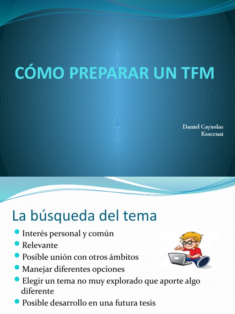 Cómo Preparar Un TFM | PDF