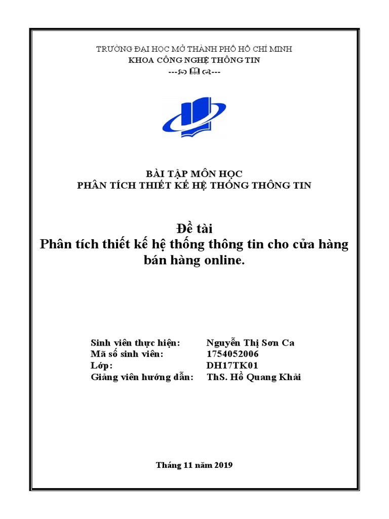Mau Bao Cao Bai Tap PTTKHTTT | PDF