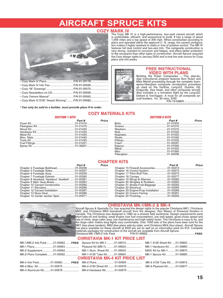 KITS | PDF | Homebuilt Aircraft | Spar (Aeronautics)