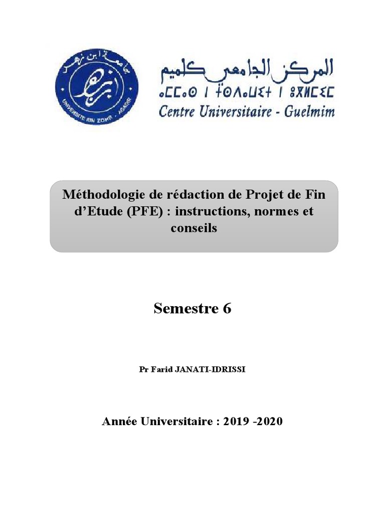Methodologie de Redaction Du PFE MR Janati | PDF | Wikipédia | Recherche d'information