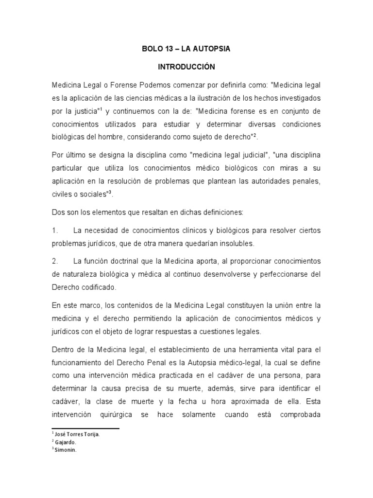 La Autopsia | PDF | Muerte | Autopsia