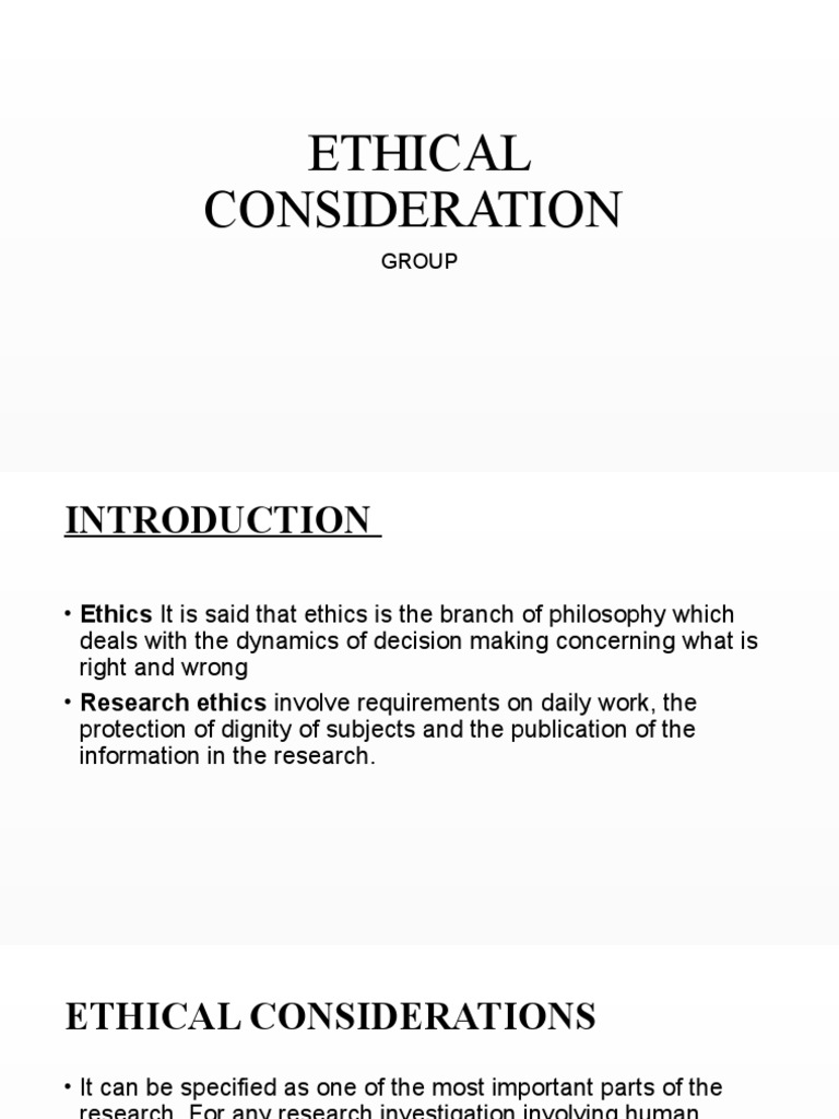 Ethical Consideration | Download Free PDF | Medical Ethics | Informed ...