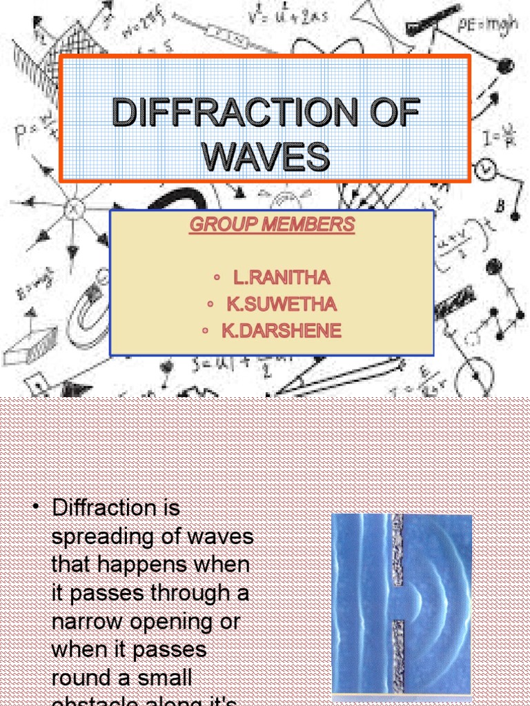 Diffraction Of Waves Download Free Pdf Diffraction Wavelength