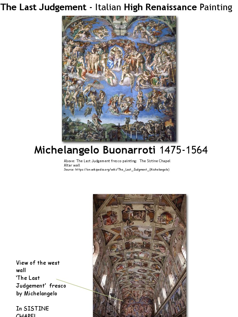 Michelangelo Painting Notes The Last Judgement | PDF | Michelangelo