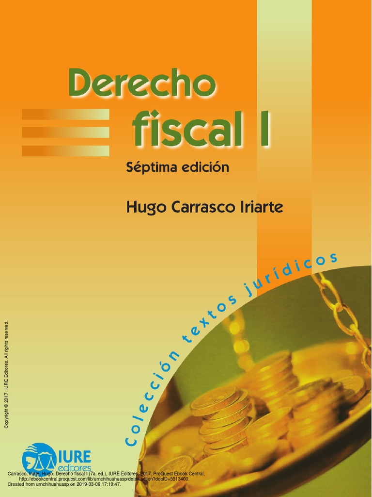 Derecho Fiscal I (7a. - Ed.) 3 PDF | PDF | Federación | Impuestos