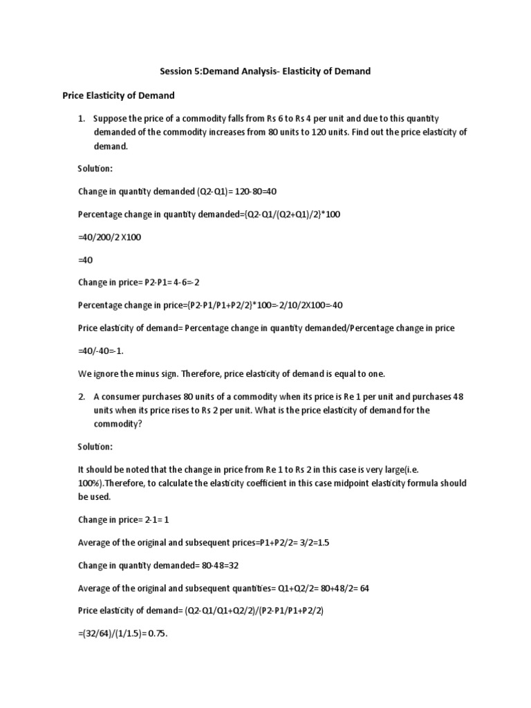 Demand Analysis | PDF | Demand | Price Elasticity Of Demand