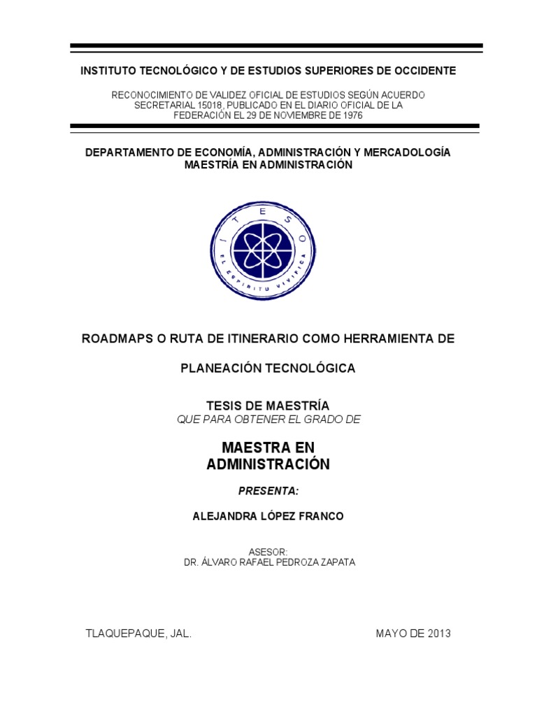 Road - Map - Version Final | PDF | Investigación y desarrollo ...