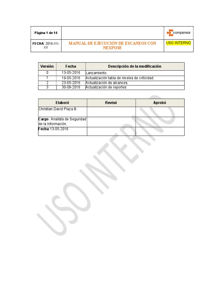 Manual Nexpose v31 | PDF | Software | Informática