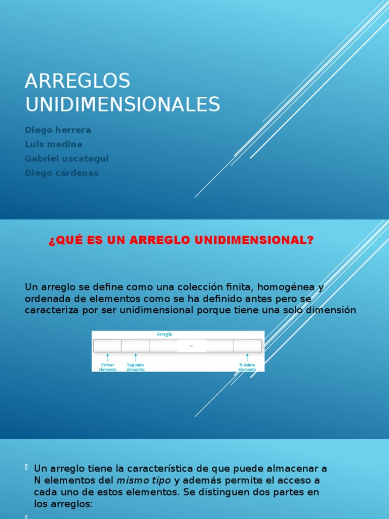 Arreglos Unidimensionales | PDF | Estructura de datos de matriz | C