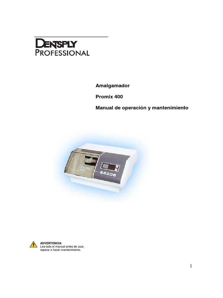 Amalgamador Dentsply Promix | PDF | Mercurio (Elemento) | Naturaleza