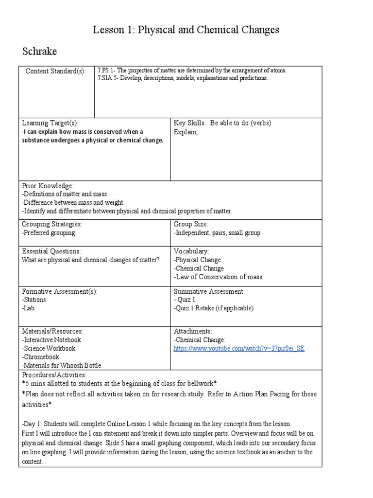 Unit 7 Properties of Matter | PDF | Matter | Periodic Table