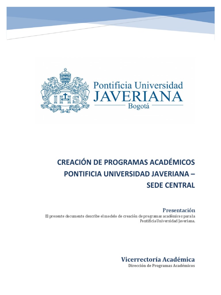 Modelo Creación de Programas | PDF | Plan de estudios | Universidad