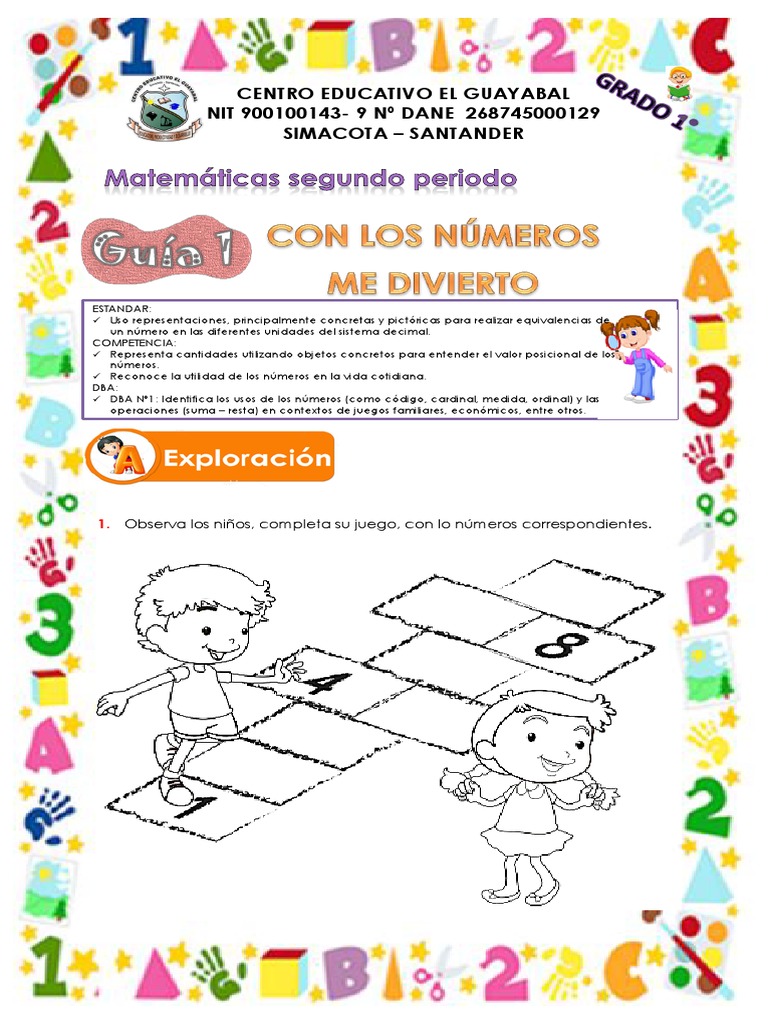 1 Matemáticas Guia 1 Pdf Enseñanza De Matemática Science