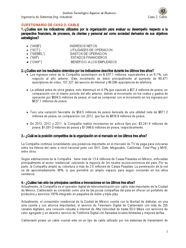 Cablevision | PDF | Televisión por cable | Televisión digital