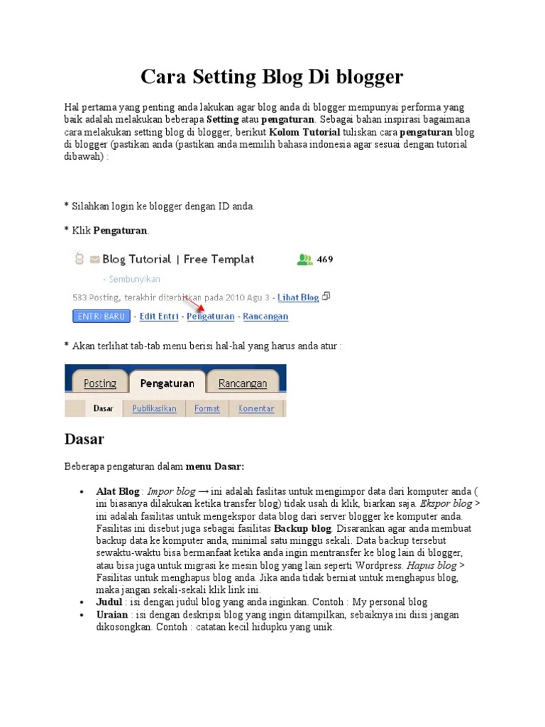 2 Cara Setting | PDF