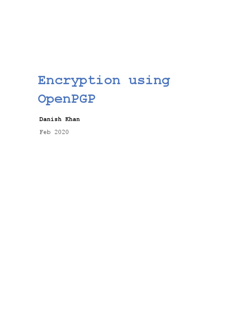 Lab 6 - Encryption Using OpenPGP Completed | PDF | Public Key ... Lab 6 - Encryption Using OpenPGP Completed | PDF | Public Key ...